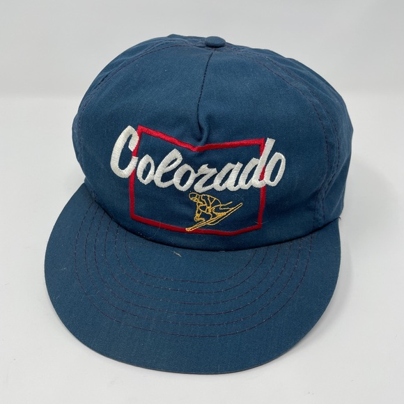 Accessories | Vintage Usa Made Colorado Ski Tourist Snapback Hat Osfa ...